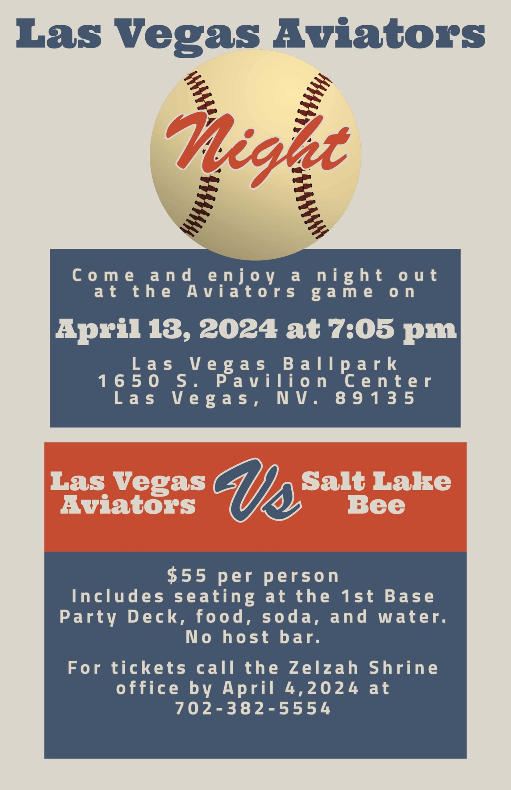 Night at the Las Vegas Aviators | Zelzah Shriners
